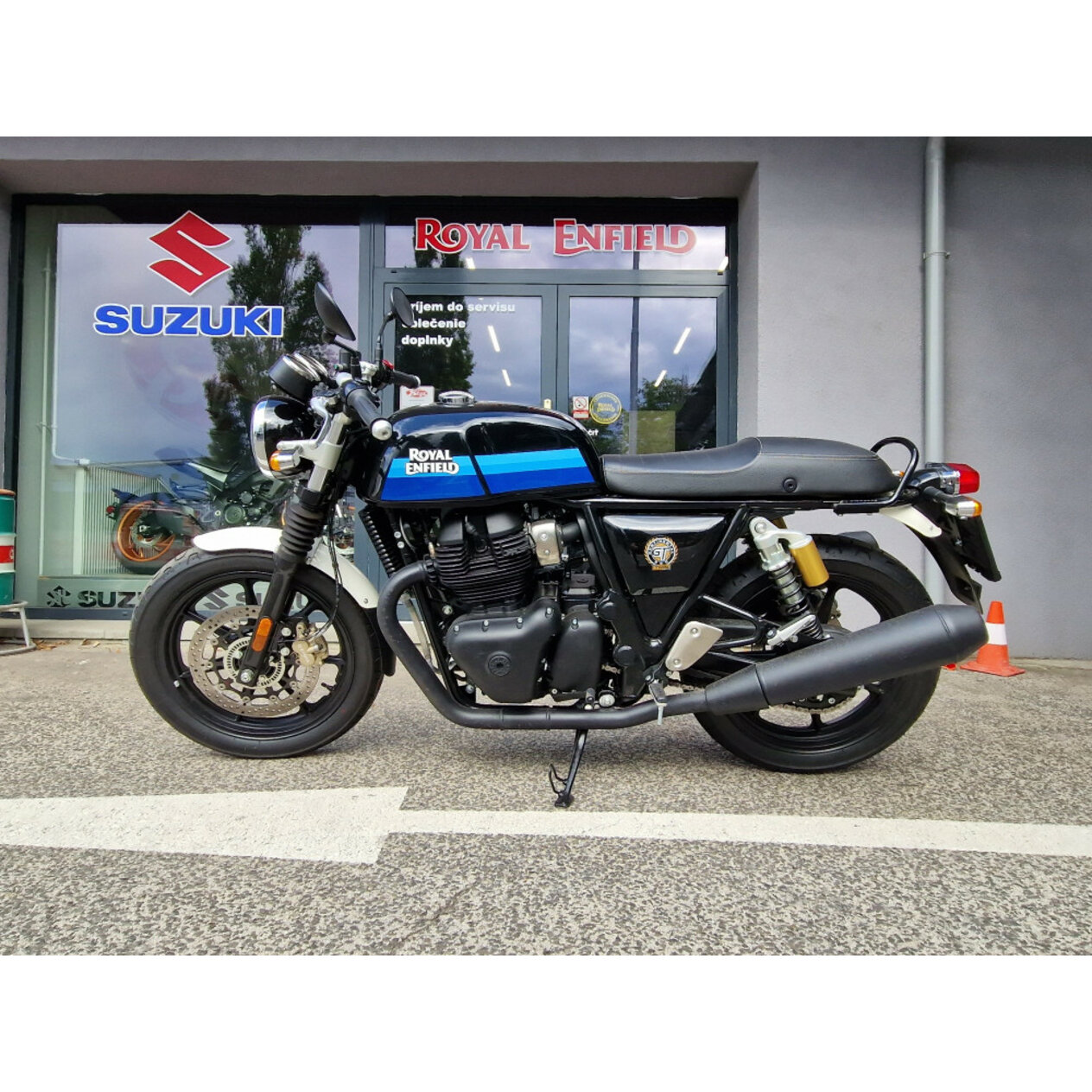 ROYAL ENFIELD CONTINENTAL SLIPSTREAM BLUE DEMO | Styx.sk